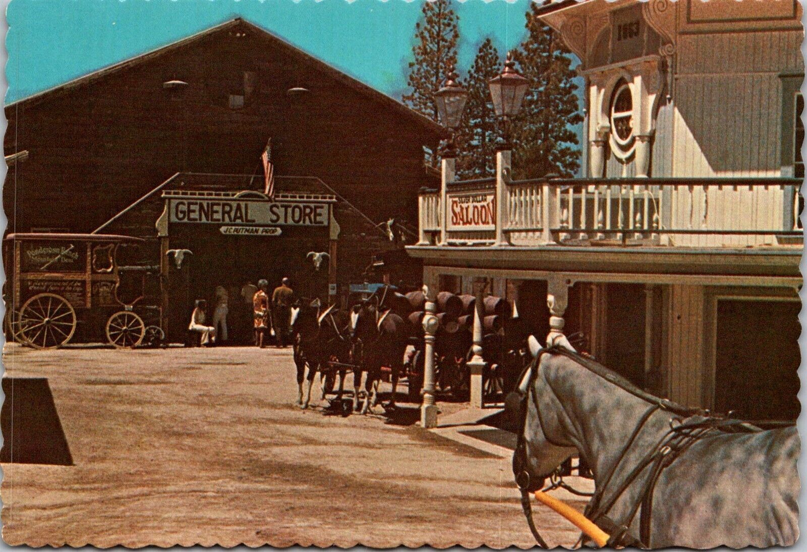 Ponderosa Ranch of TV Show Bonanza Incline Village NV Postcard Q78 ...