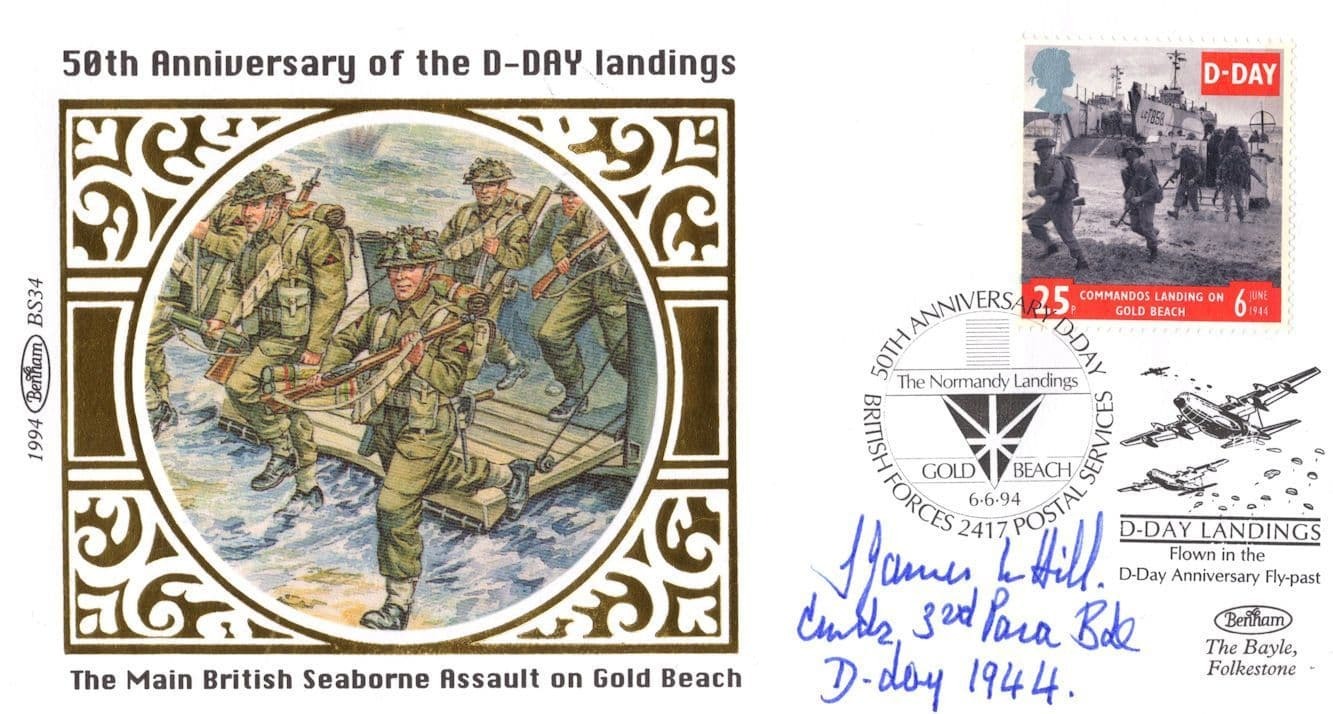 Brigadier James Hill of D-Day WW2 Landings Hand Signed FDC | Topics ...