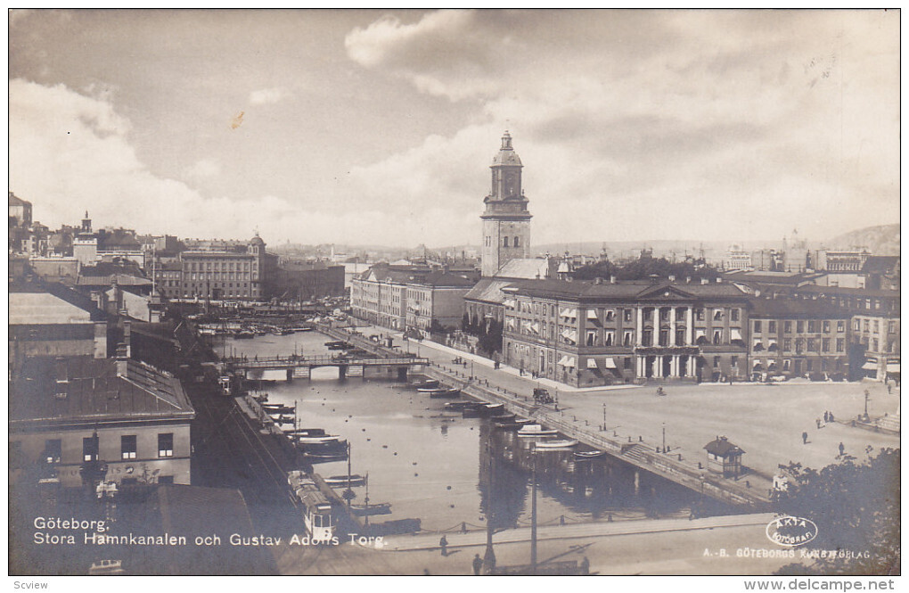 RP; GOTEBORG, Sweden; Stora Hamnkanalen och Gustav Adons Torg, Bridge ...