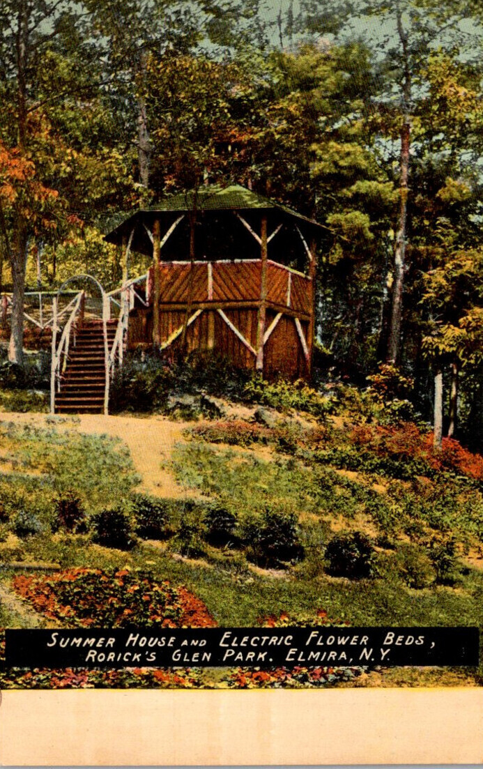 Rorick's Glen Summer House and Electric Flower Beds Elmira New York ...