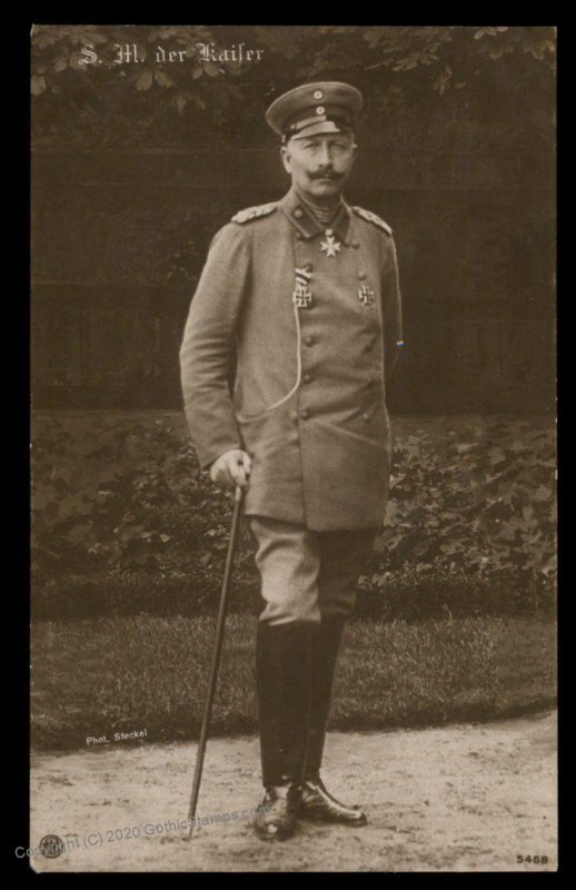 Germany WWI Kaiser Wilhelm II Portrait Real Photo RPPC G96114 | Other ...