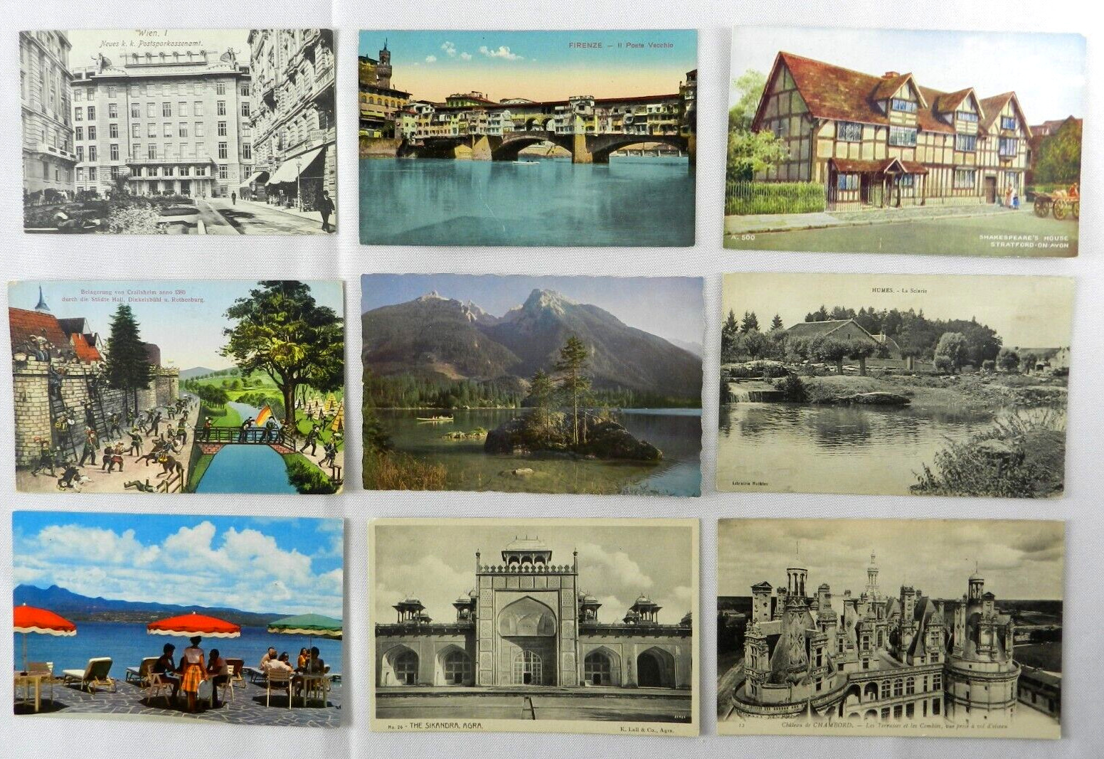 Huge Lot Postcards 1000+ Vintage Foreign Towns Streets and Cities ...