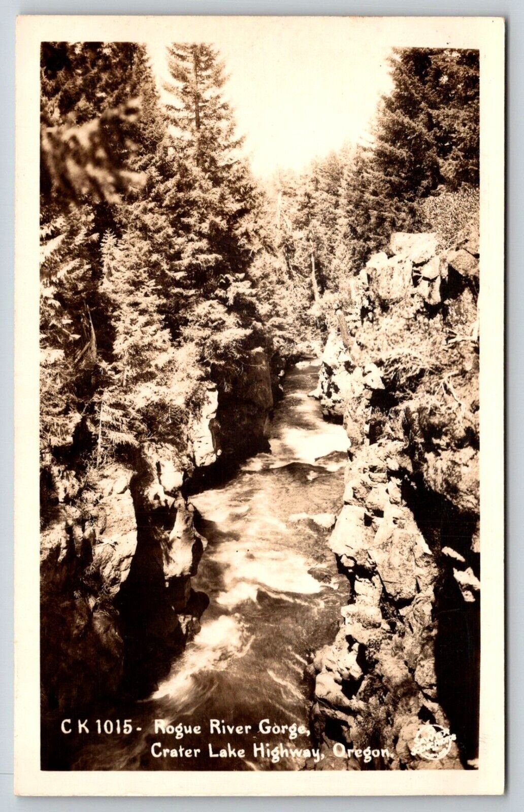 RPPC Rogue River Gorge Crater Lake Highway Oregon Postcard | United ...