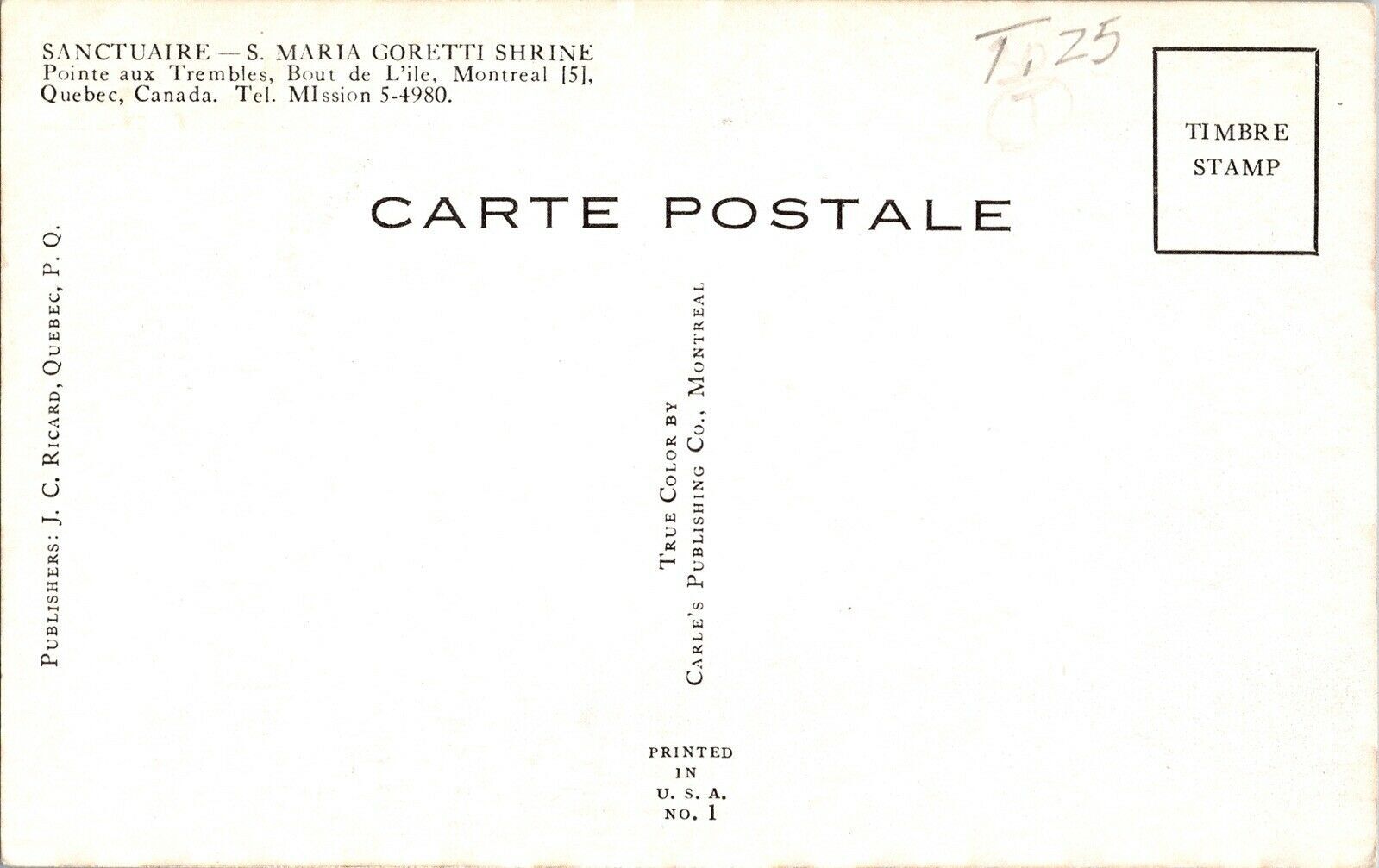 Sanctuaire Maria Goretti Shrine Pointe Trembles Montreal Quebec Canada ...