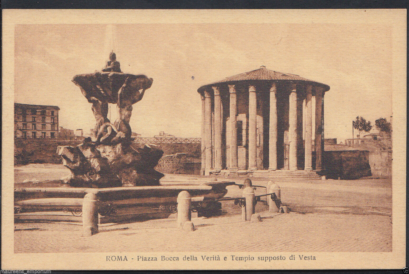 Italy Postcard- Roma - Piazza Bocca Della Verita e Tempio Supposto Di ...