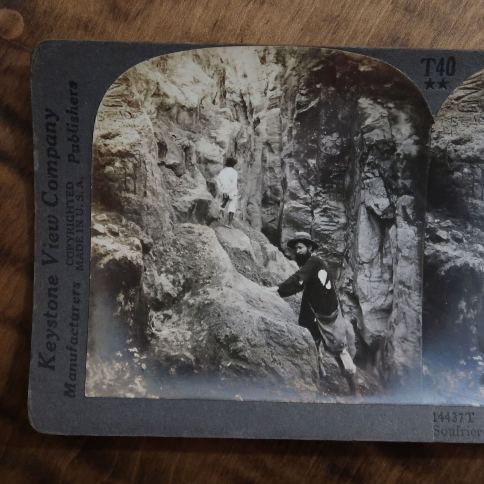 1902 Mighty Earthquake Fissure Guadeloupe West Indies Stereoview ...