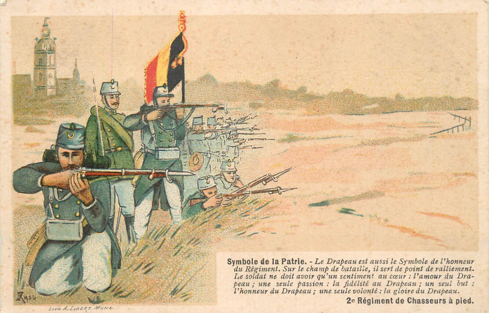 Belgian army Symbol of the Fatherland the Flag 2nd Regiment of Foot ...