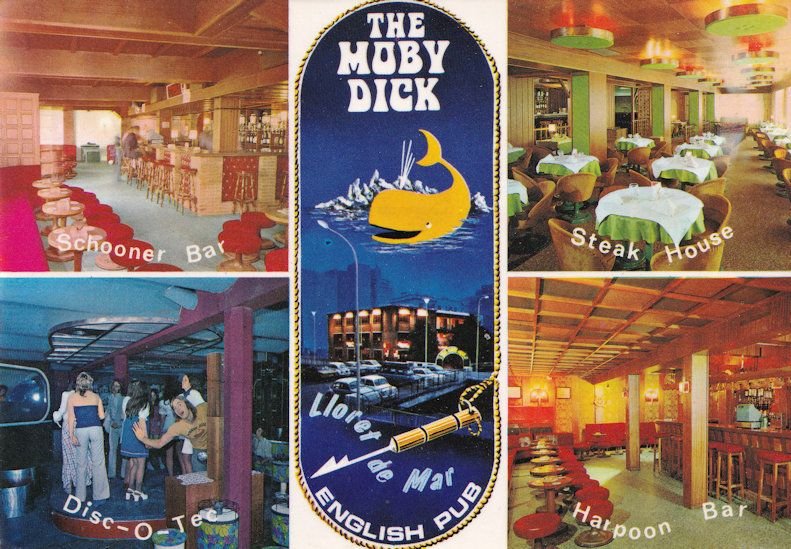 Moby Dick English Bar Lloret De Mar Disco Room Harpoon Lounge Postcard ...