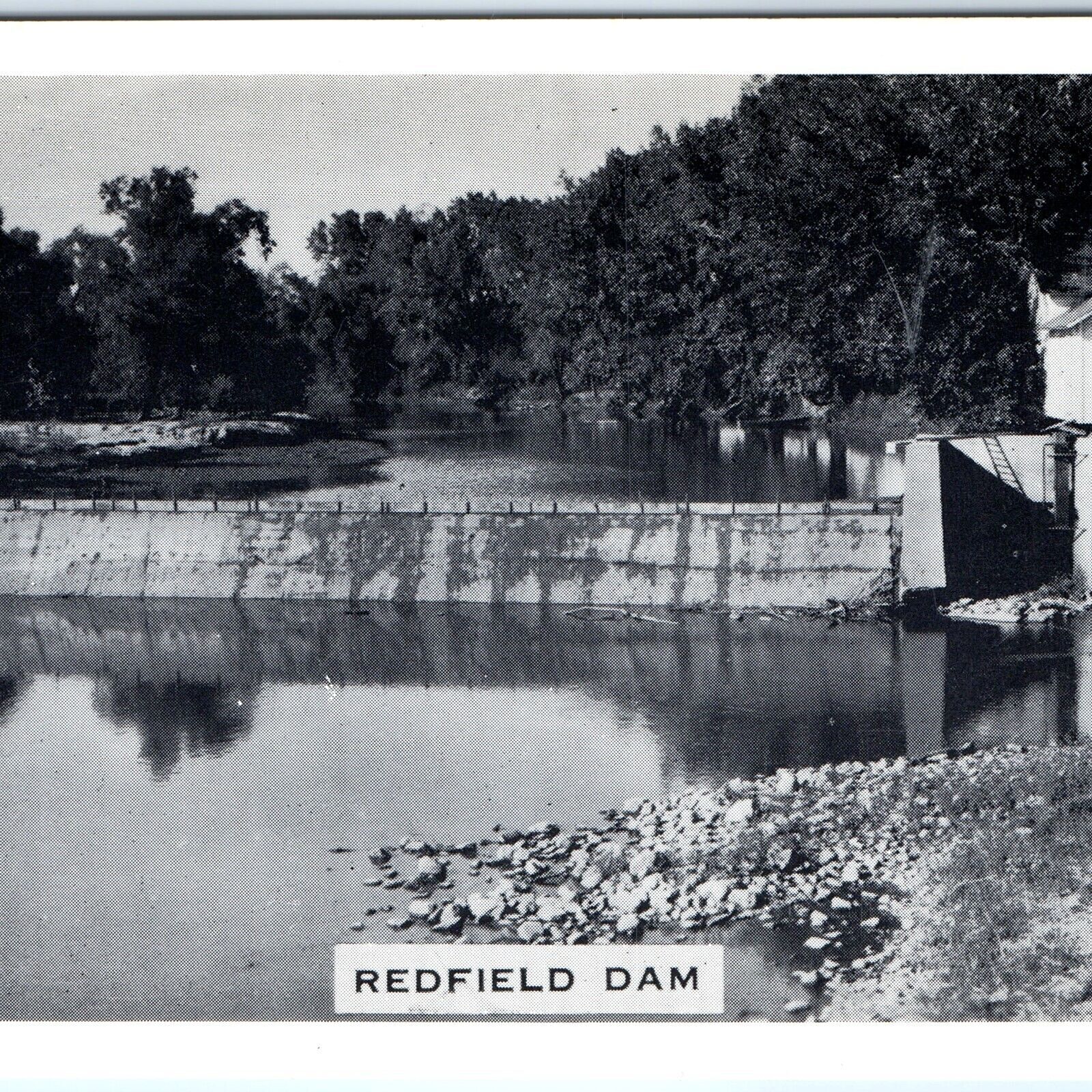 c1960 Redfield, IA Dam Middle Raccoon River Kaeser Blair B&W Photo ...