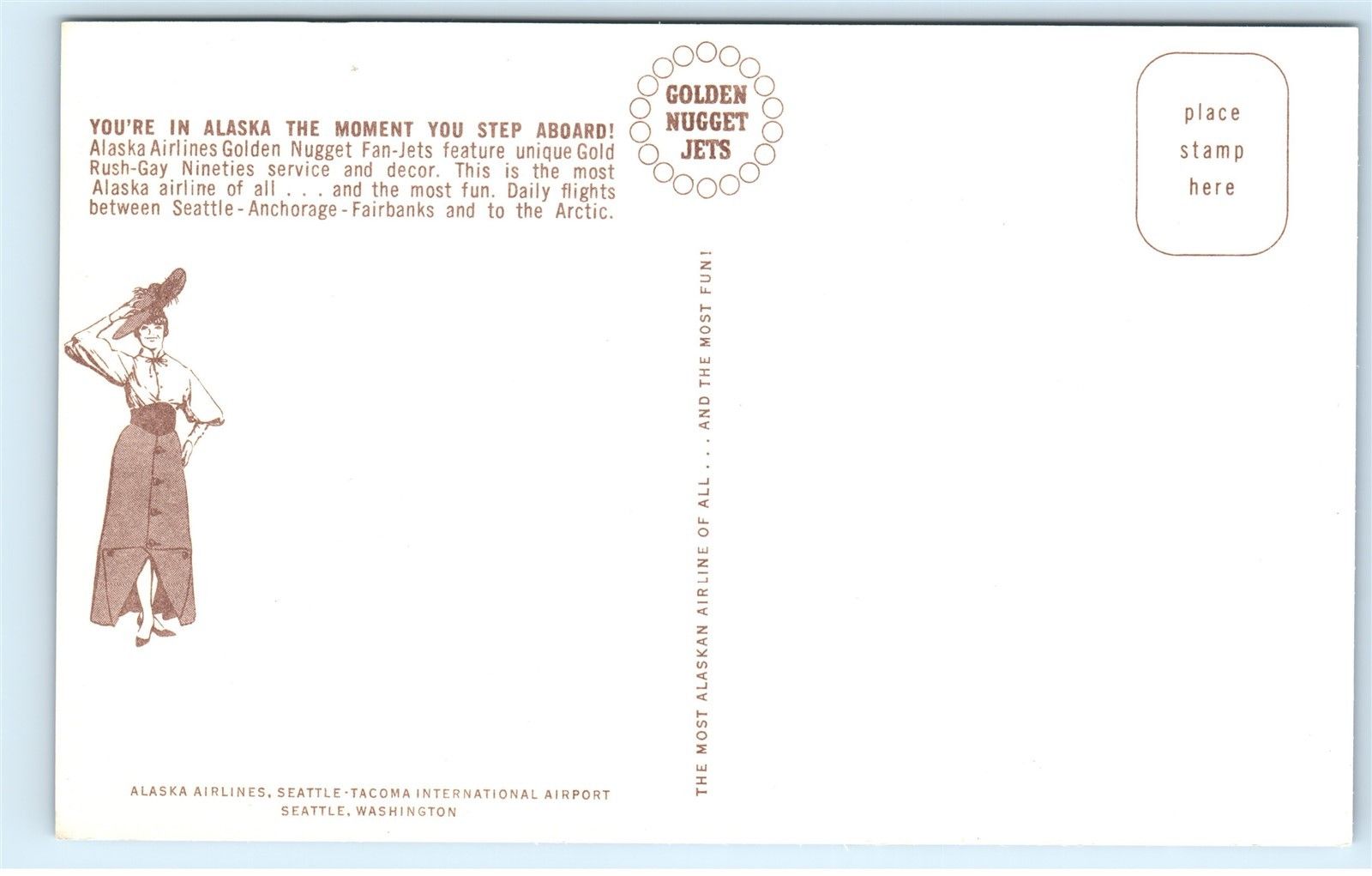 *Golden Nugget Jets Alaska Airlines Golden Nugget Fan-Jets Vintage ...