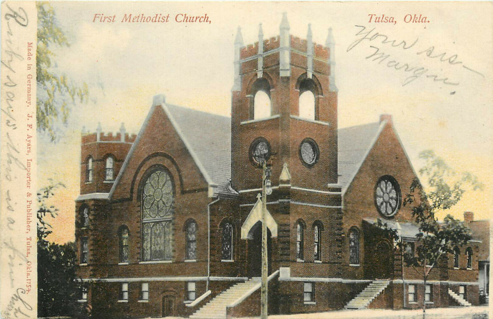 Wheelock Postcard First Methodist Church Tulsa OK | United States ...