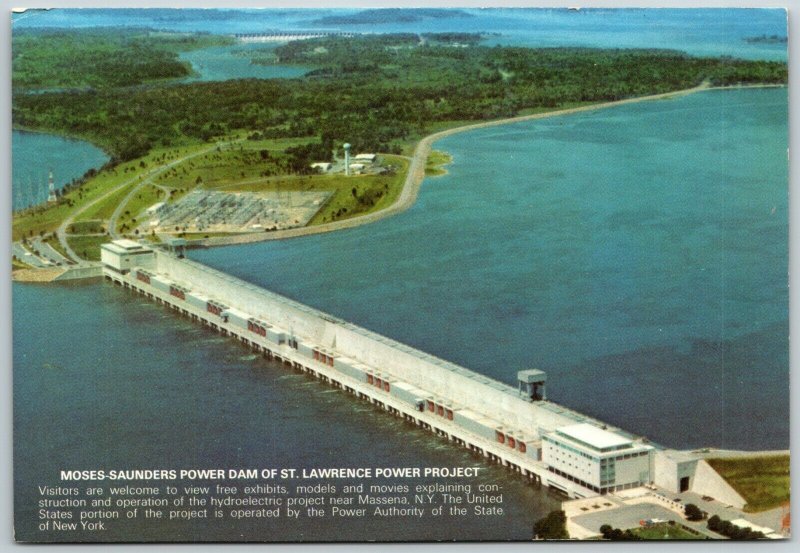 Moses Saunders Power Dam of St. Lawrence Power Project, New York ...