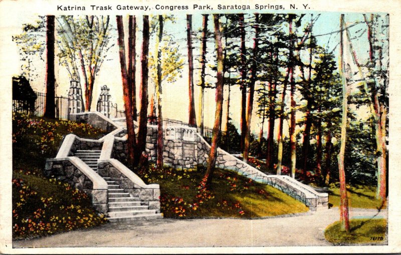 New York Saratoga Springs Congress Park Katrina Trask Gateway 1925 ...