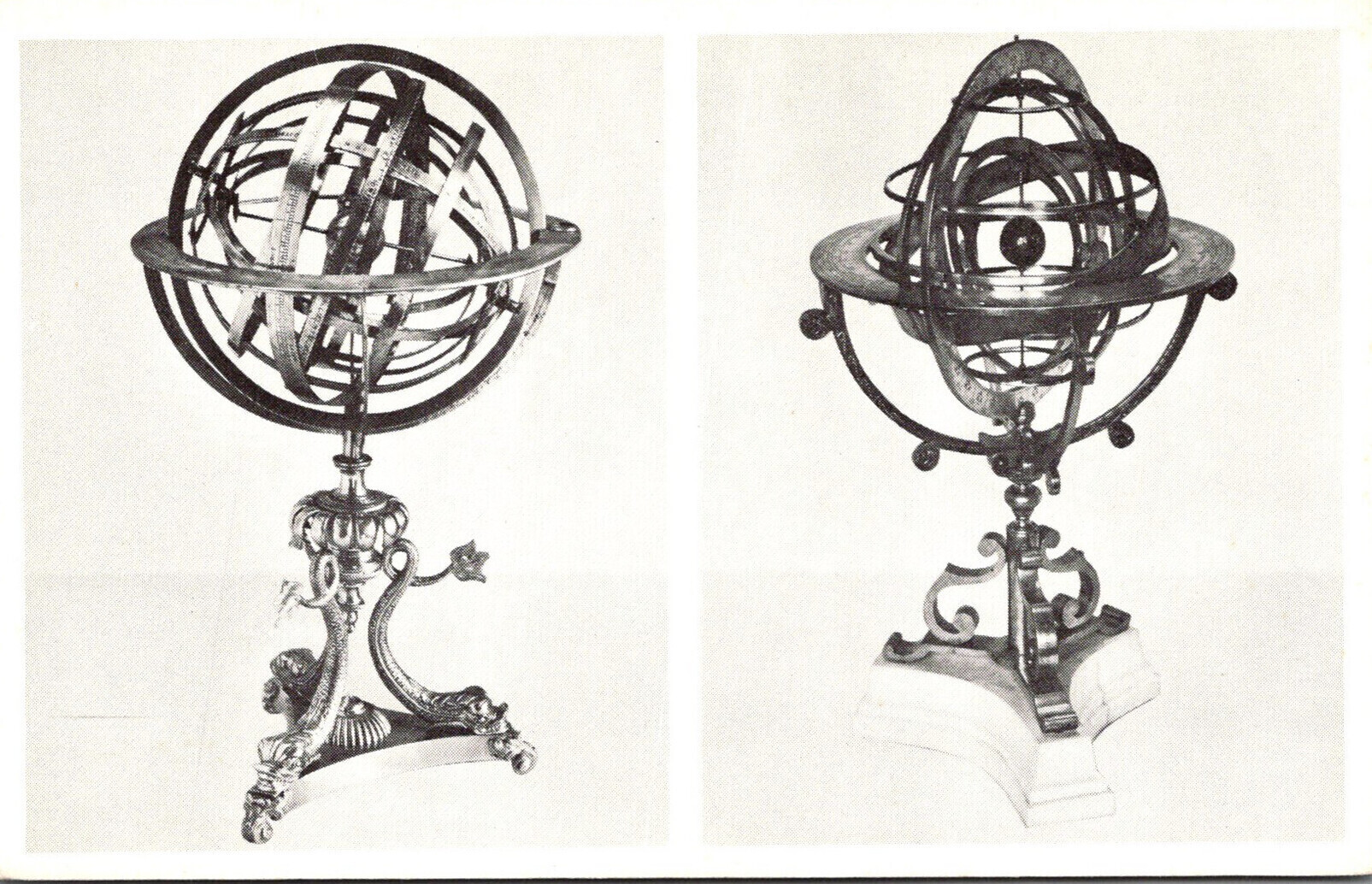 Illinois Chicago Adler Planetarium & Astronomical Museum Two Armillary ...