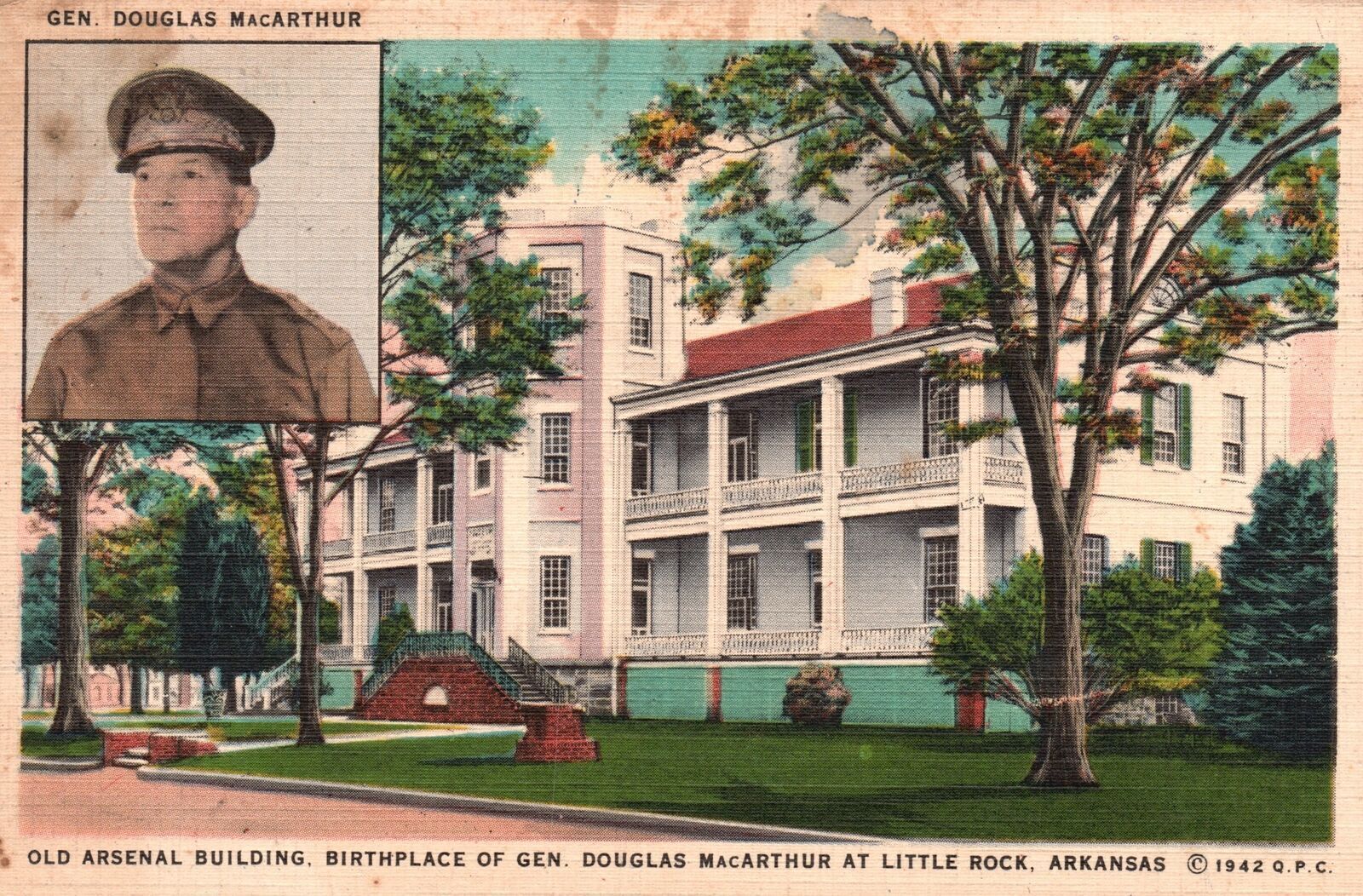 Vintage Postcard 1953 View of Old Arsenal Building at Little Rock ...