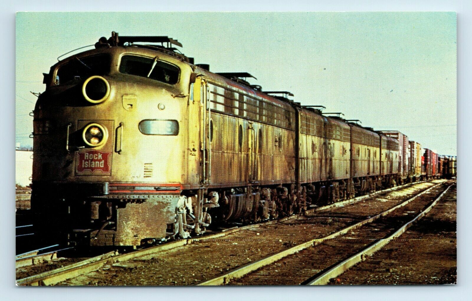 Postcard Rock Island Railroad Freight Train at Pullman Junction IL 1972 ...