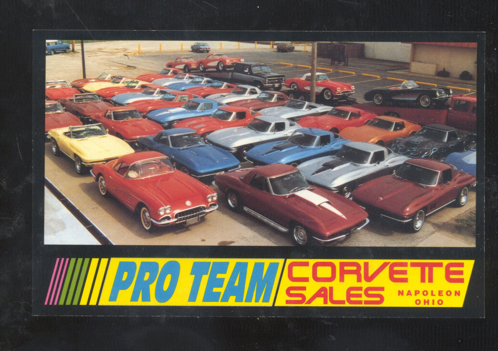 Napoleon Ohio PRO Team Corvette Sales 1967 Chevrolet Chevy Postcard ...
