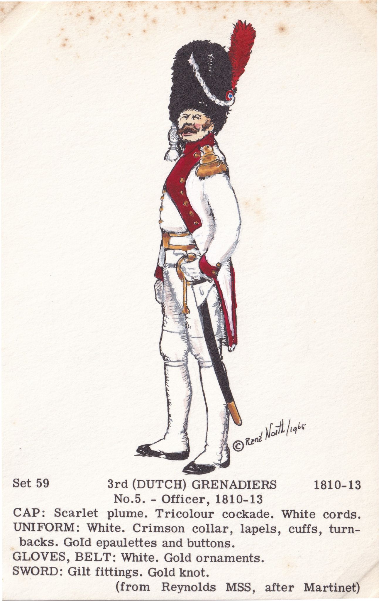 Dutch Grenadiers Office Uniform Holland Army Soldier Napoleonic War ...