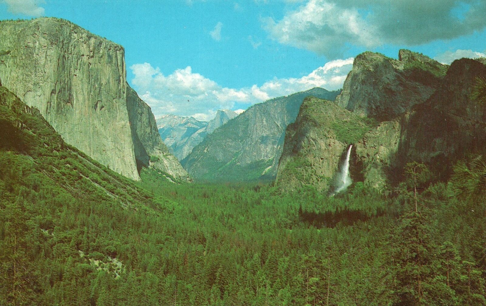 Vintage Postcard Yosemite National Park Yosemite Valley From Tunnel ...