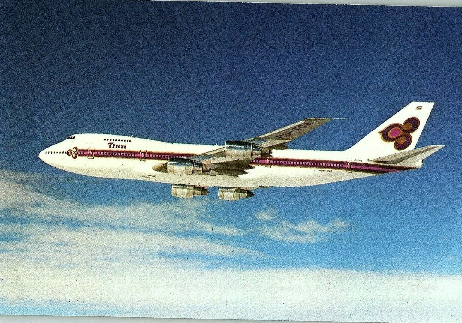 Thai Boeing 747 200B Airline Issued Aircraft Postcard- | Other ...
