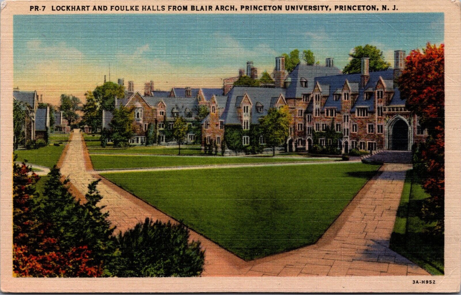 USA Lockhart Foulke Halls From Blair Arch Princeton University New ...
