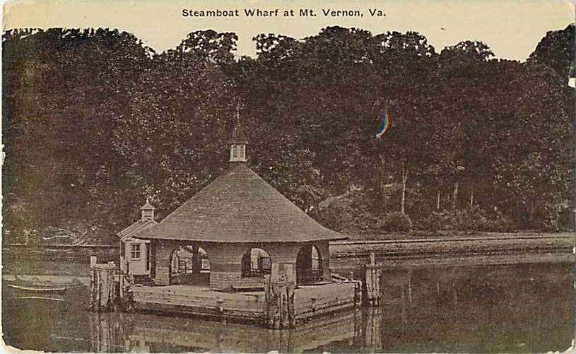 Steamboat Wharf at Mt. Vernon Virginia VA Divided Back | United States ...