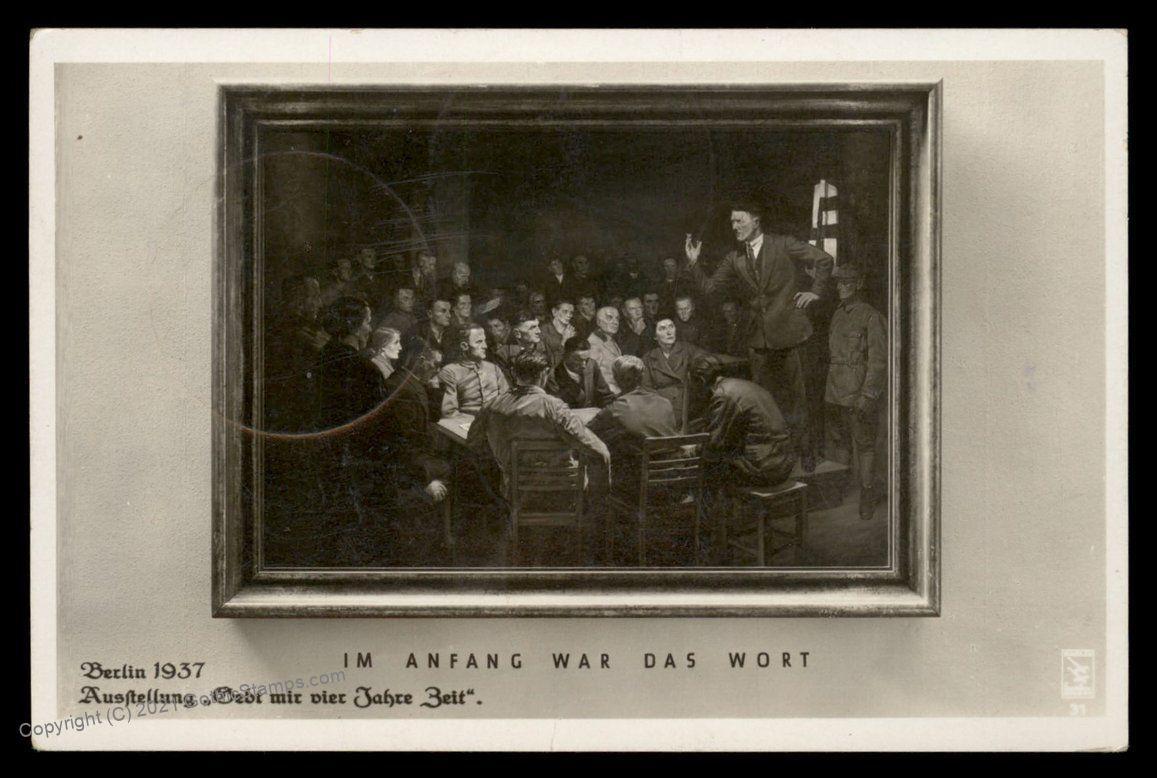 3rd Reich Germany 1937 Hitler Give Me 4 Years Time RPPC G89003 | Europe ...