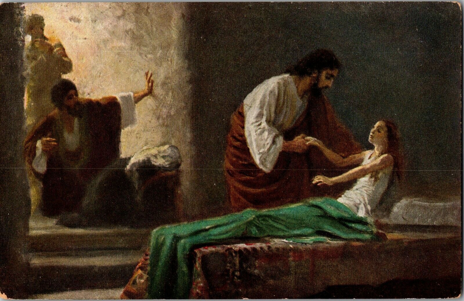 Raising of Jairus Daughter The Holy Scriptures Rob Leinweber Vtg ...