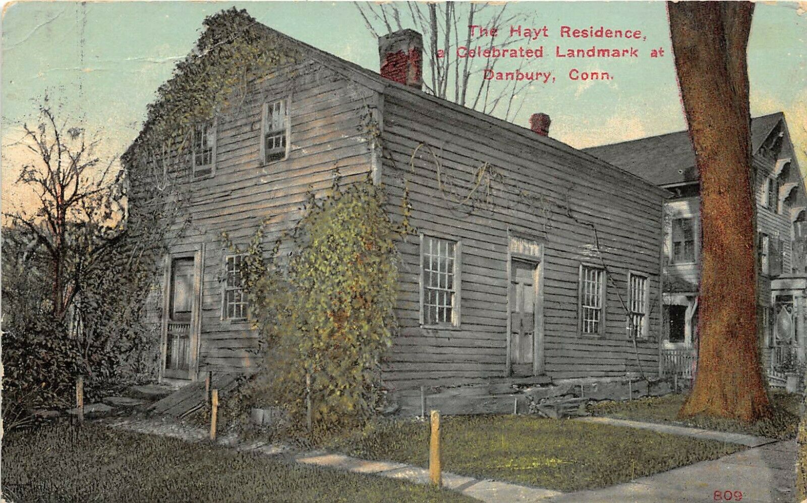 Danbury Connecticut 1910 Postcard The Hayt Residence A Celebrated ...