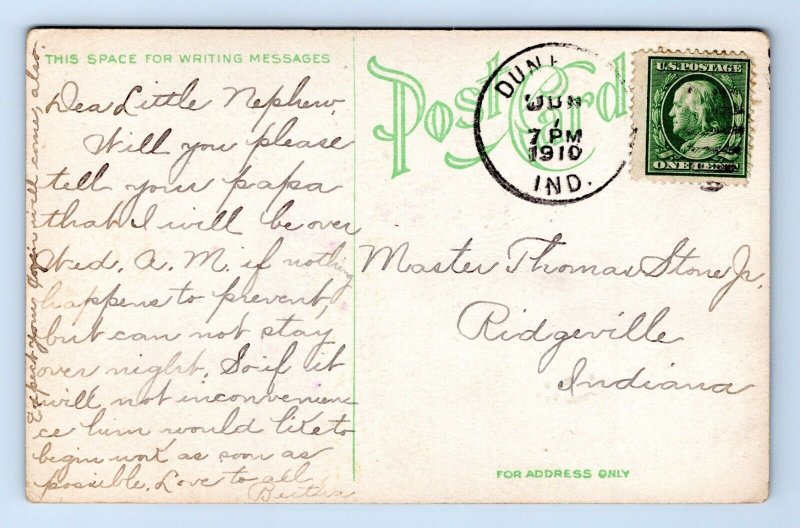 State Capitol Building Indianapolis Indiana IN 1910 DB Postcard L16 ...