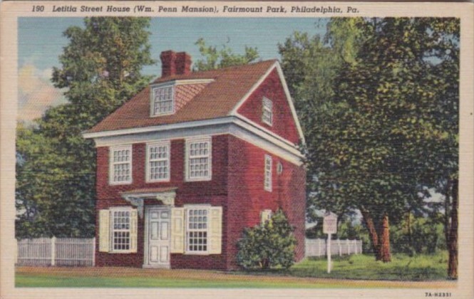 Pennsylvania Philadelphia Letitia Street House William Penn Mansion ...
