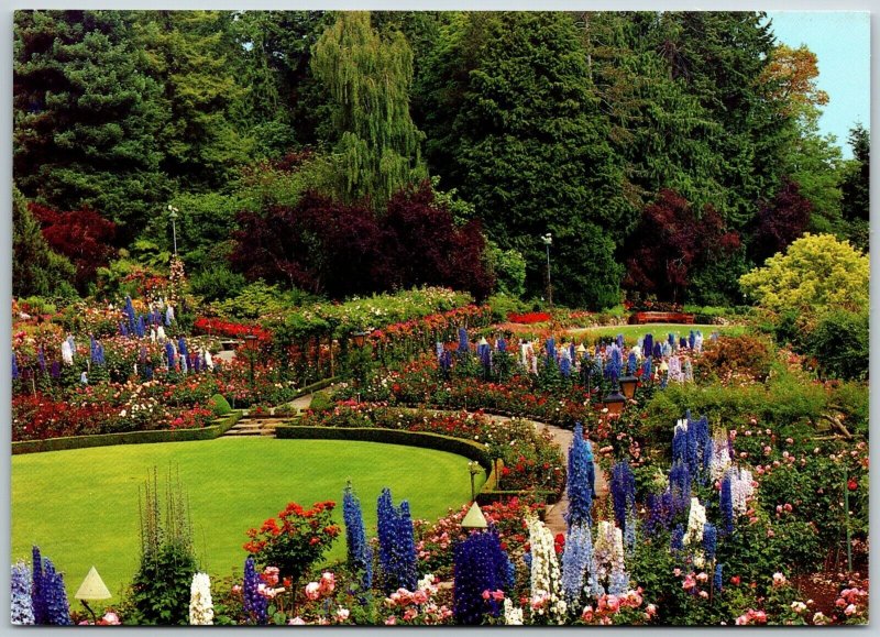 Butchart Gardens, The Rose Garden, Victoria, British Columbia, Canada ...