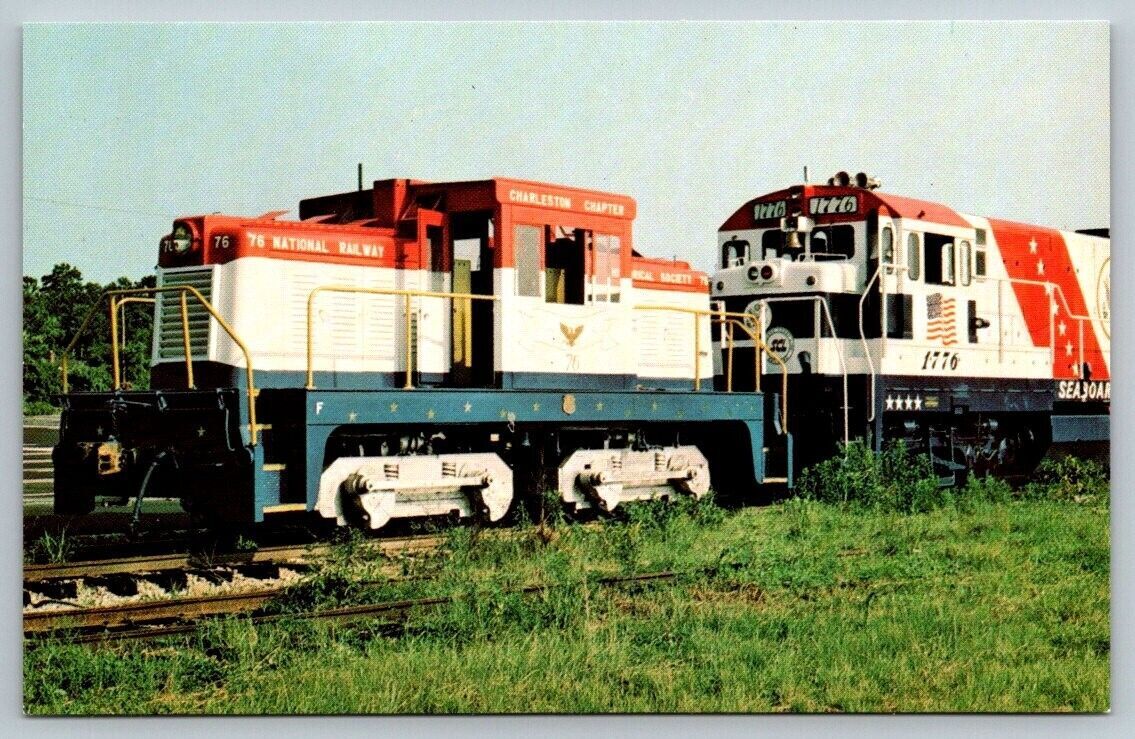 Charleston Chapter Historical 1776 Railway Railroad Train Locomotive ...