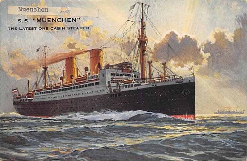 SS Muenchen North German Lloyd Ship | Topics - Other, Postcard ...