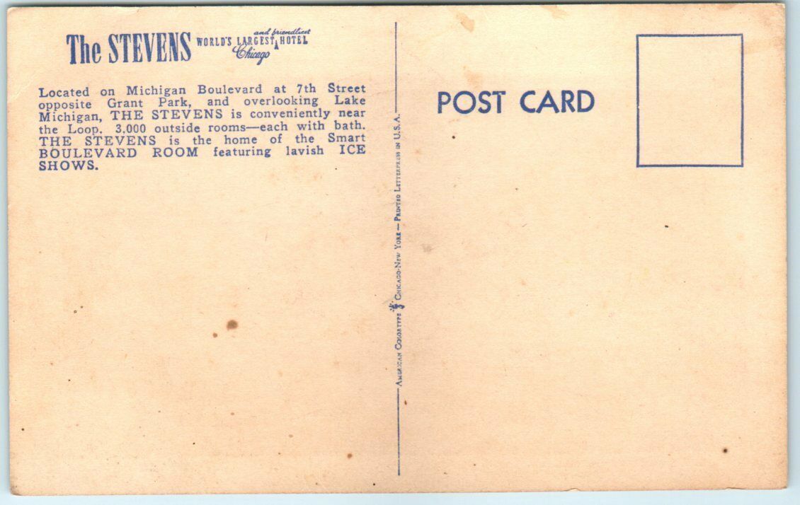 The Stevens - World's Largest And Friendliest Hotel - Chicago, Illinois ...