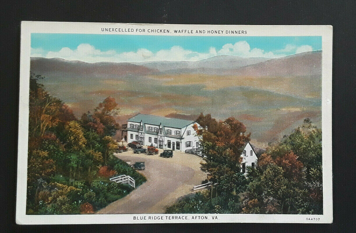 Mint Vintage 1920s Afton Virginia Blue Ridge Terrace & Vintage Cars ...
