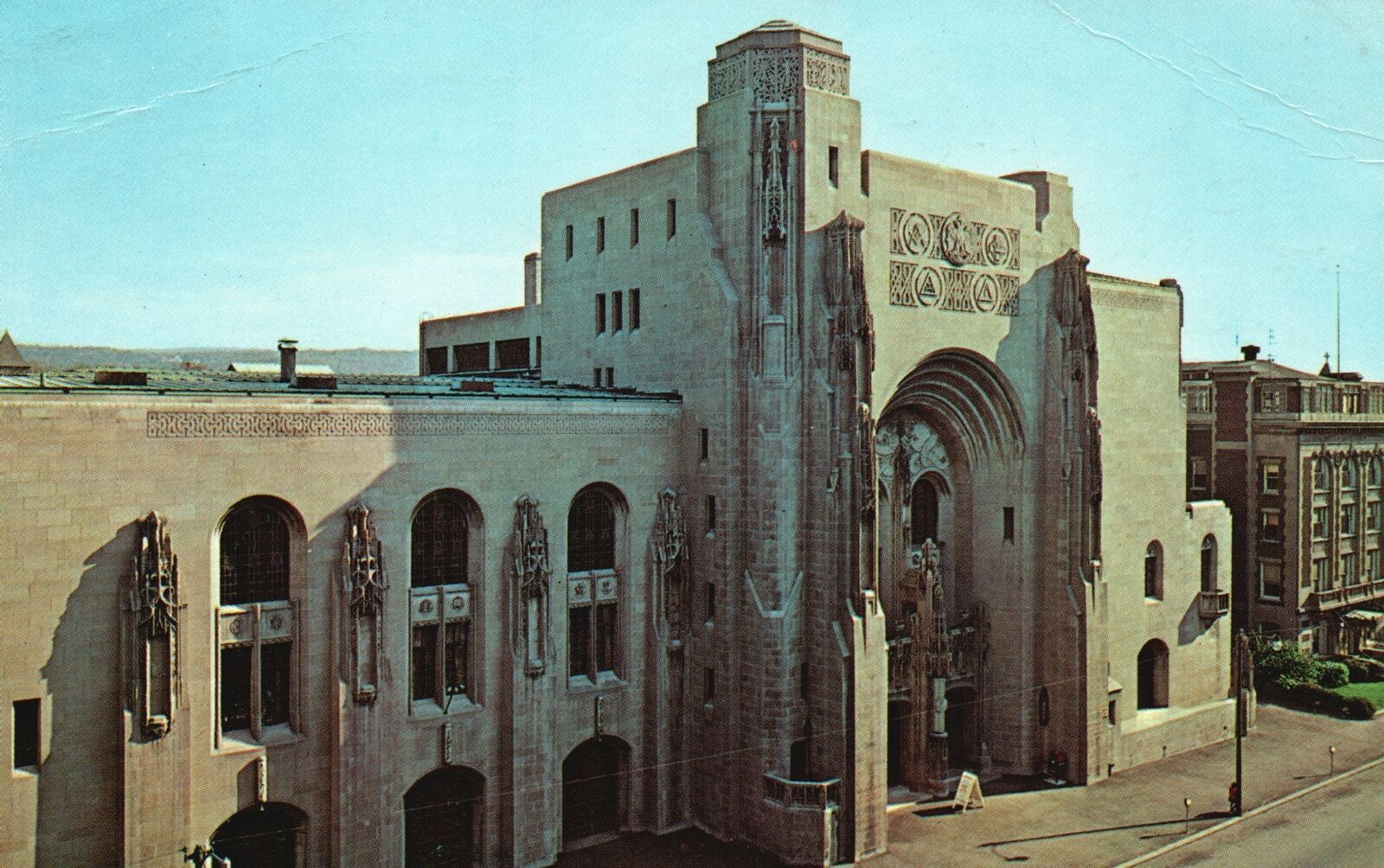 Vintage Postcard Masonic Temple Cultural Center Theater Scranton ...