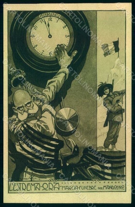 WWI WW1 Italian Propaganda Moroni Anti Kaiser Franz Joseph Bersaglieri ...