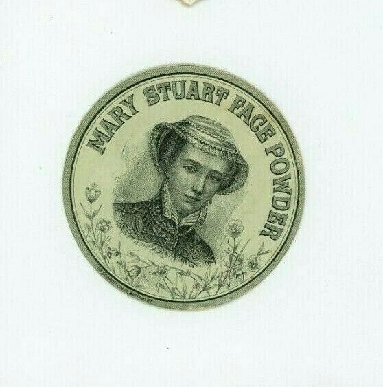 1870s-80s Jar Label Mary Stuart Face Powder Fab! P225 | Ephemera ...