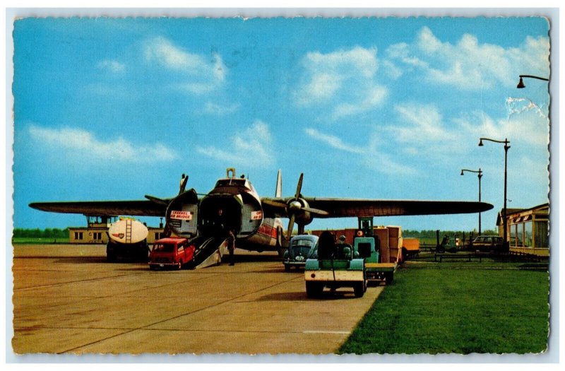 1964 Car Going Inside an Airplane Airport Rotterdam Netherlands ...