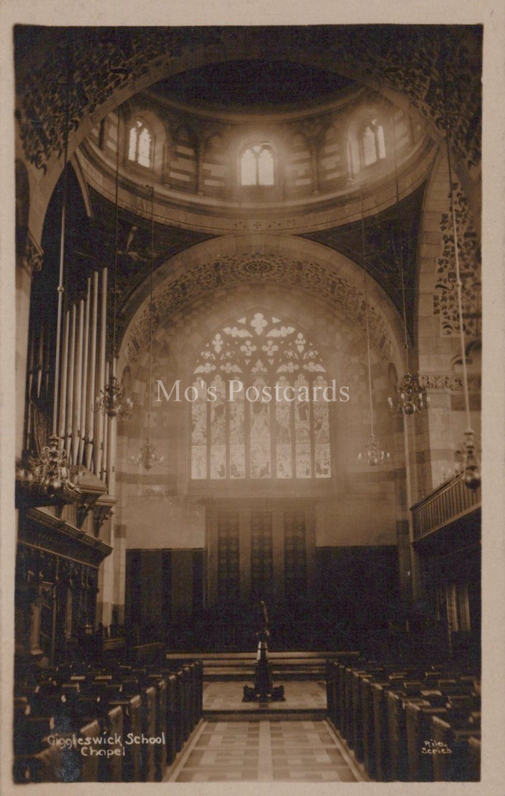 Yorkshire Postcard - Giggleswick School Chapel Interior RS41410 ...