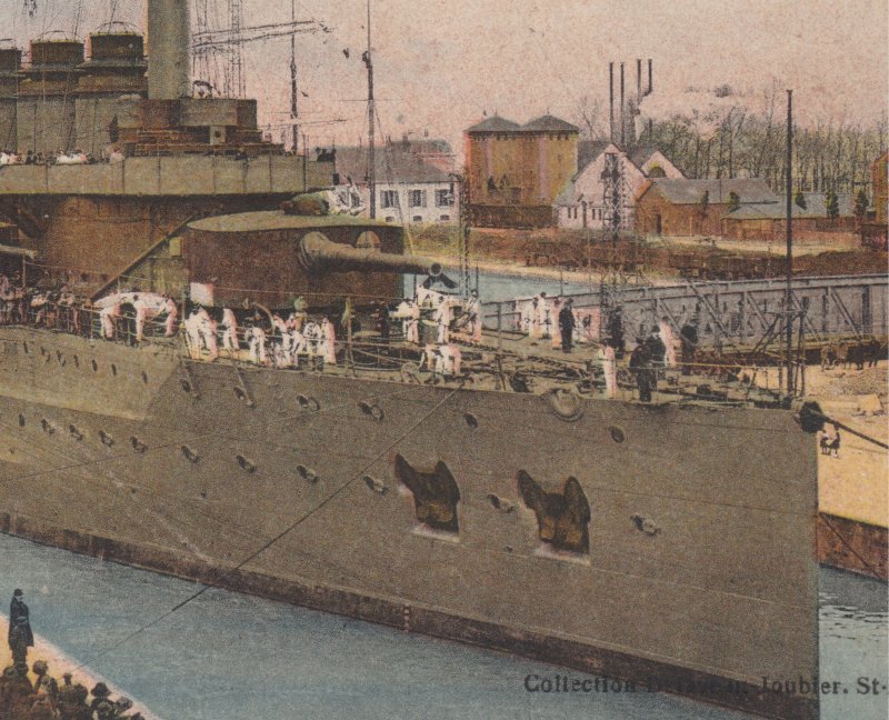 1911- 36 French Navy Dreadnought Battleship Cruiser DIDEROT Postcard ...