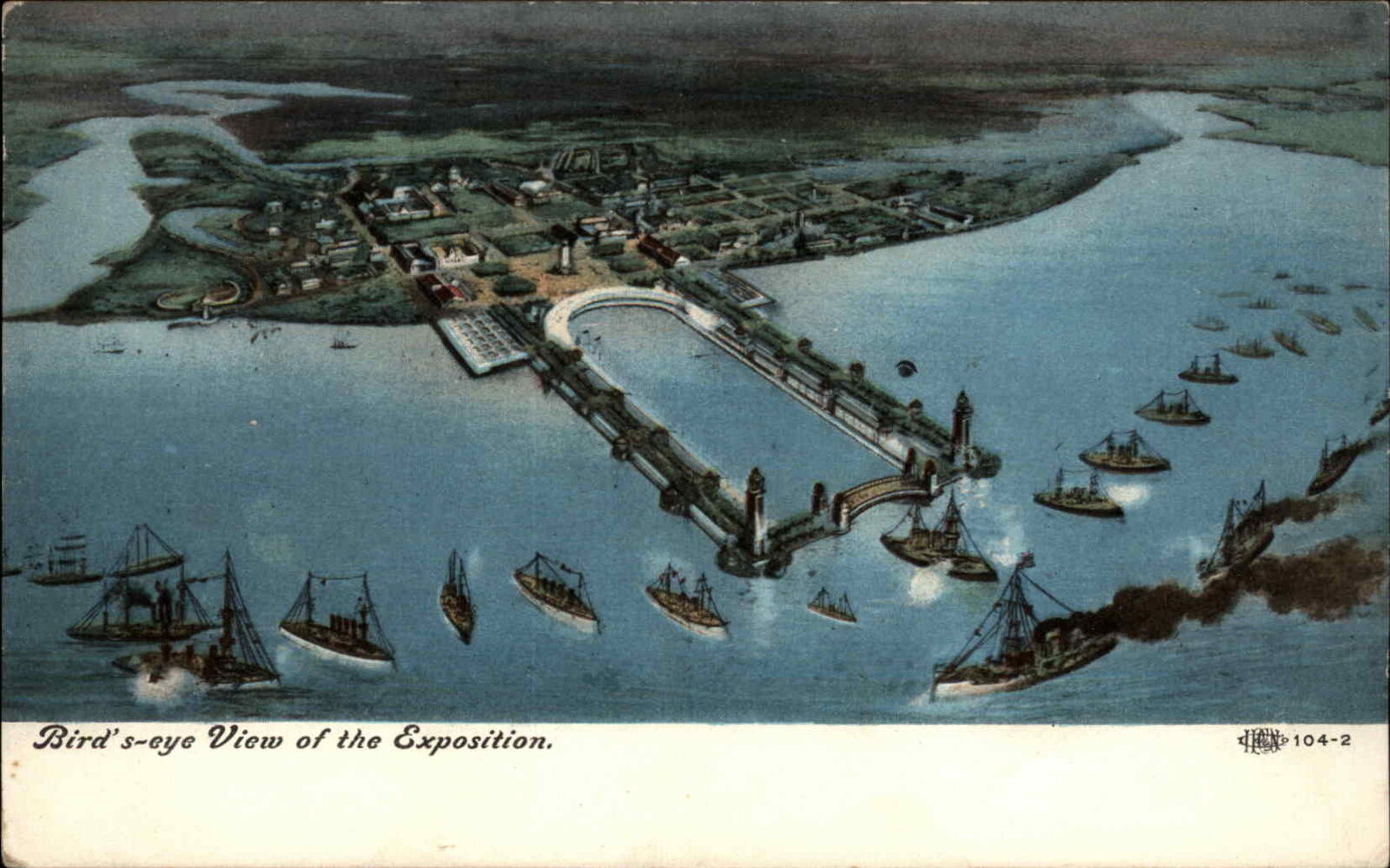 Jamestown Exposition 1907 Birdseye View Postcard | Other / Unsorted ...