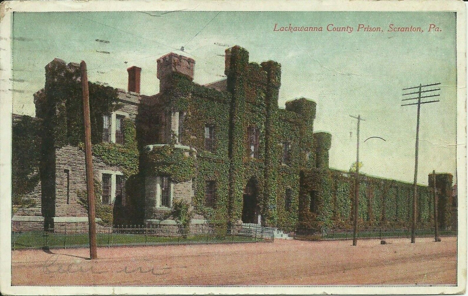 Scranton Pennsylvania Lackawanna County Prison 1920s Postcard | United ...