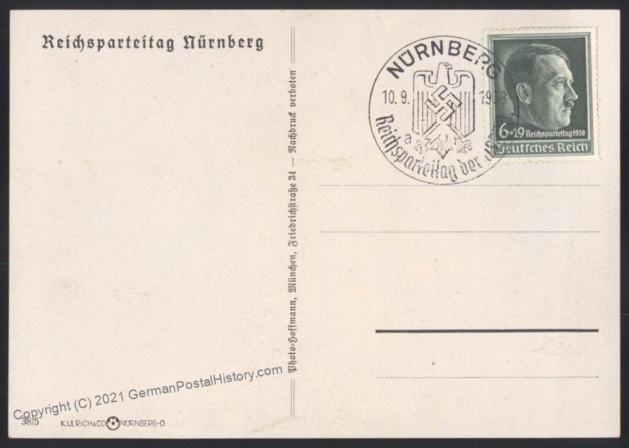 3rd Reich Germany 1938 Nuernberg Reichsparteitag Gau Nuremberg Rally ...