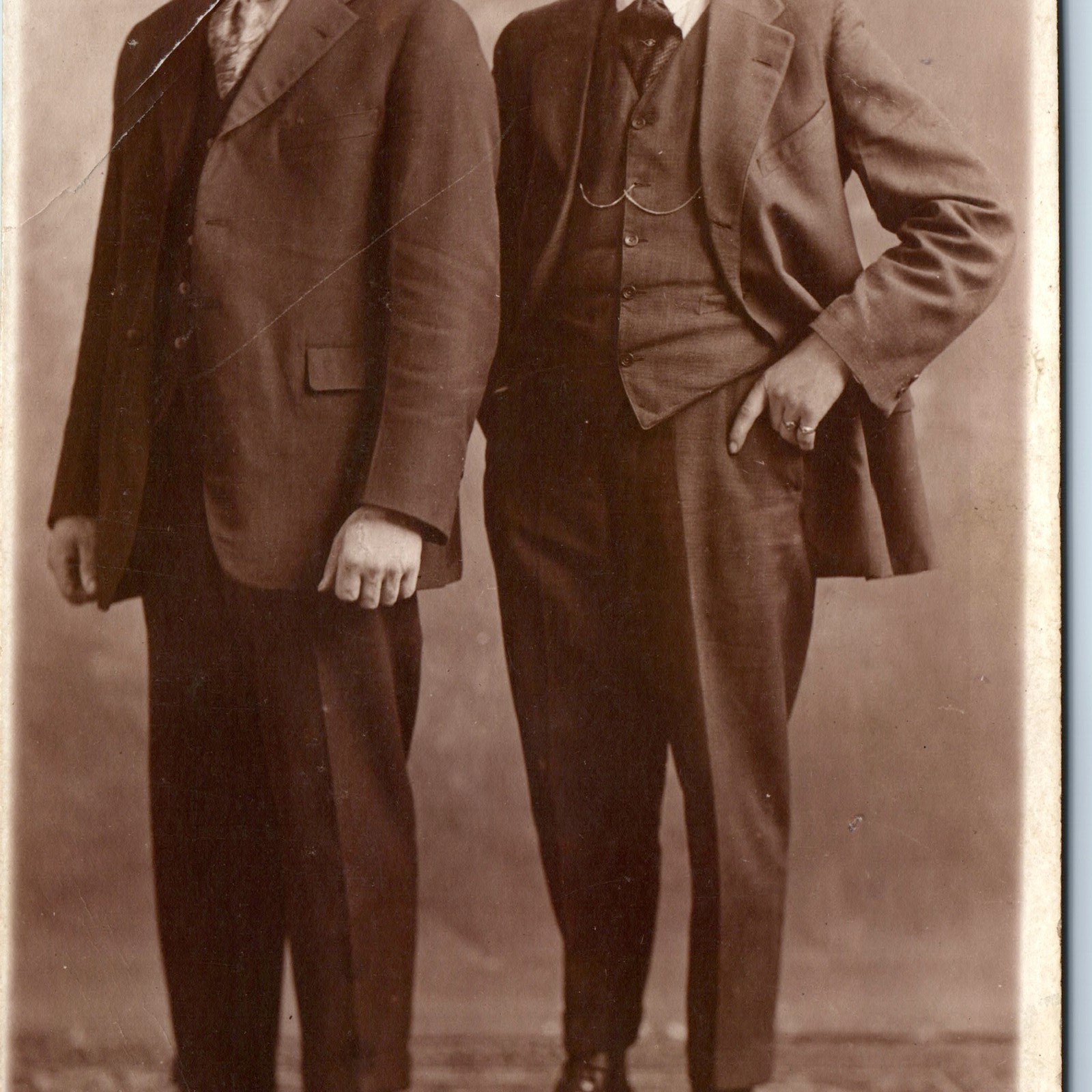 c1910s Handsome Young Men RPPC Gentleman Classy Slick Guys Real Photo ...