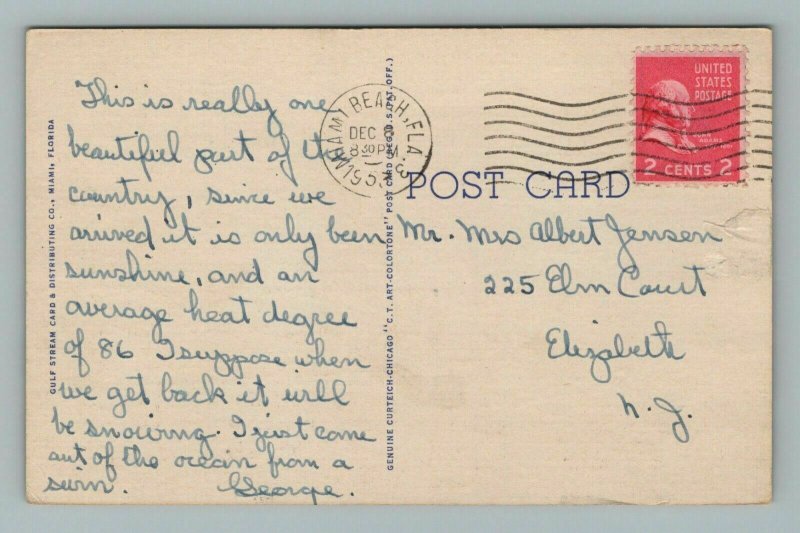 New Broad Causeway Bal Harbour Surfside Beach Miami Florida Postcard ...