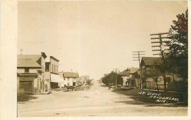 1911 Sheboygan County Wisconsin RPPC Photo Postcard Random Lake 12385 ...