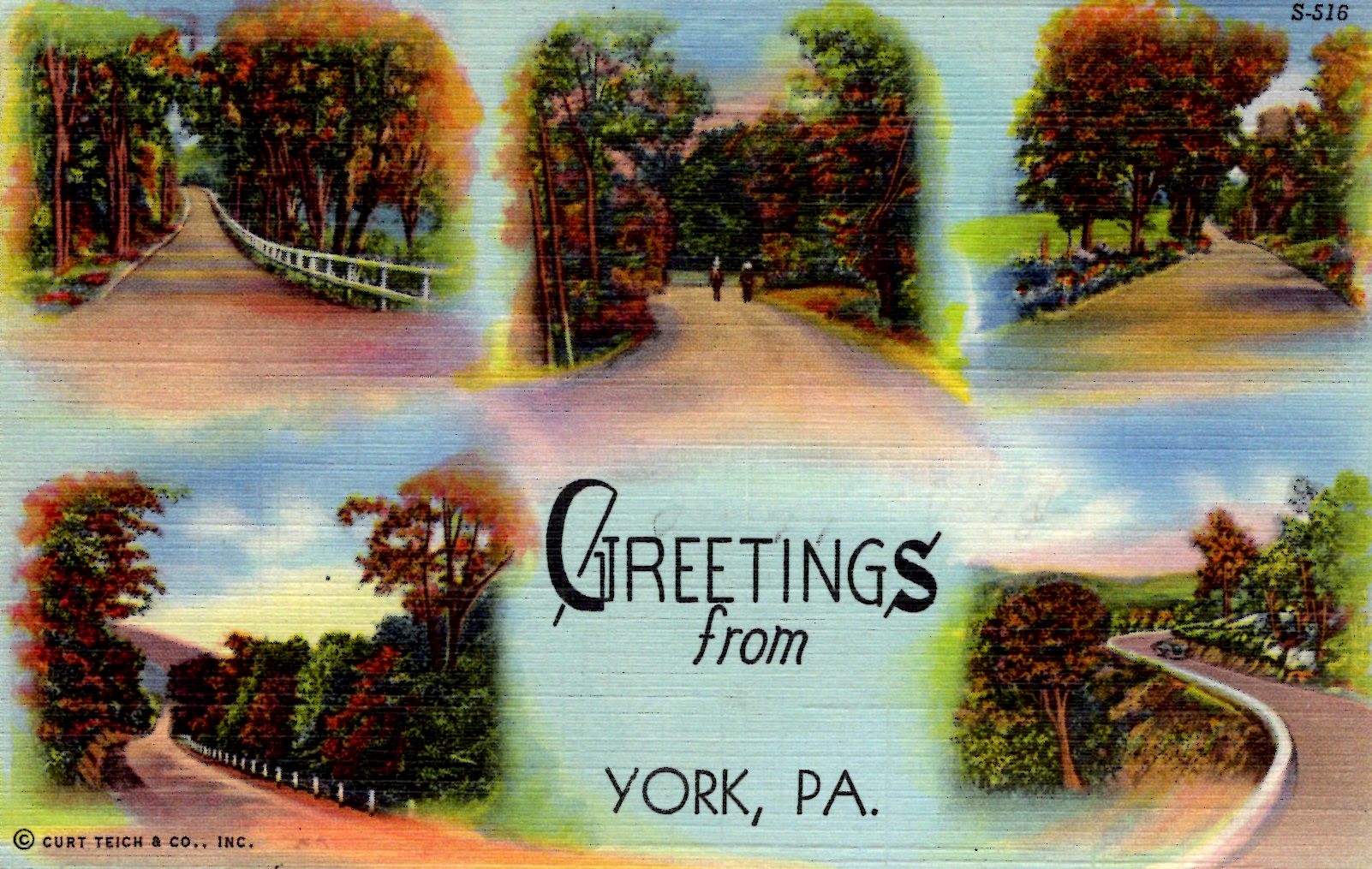 York, Pennsylvania - 5 Scenes for the Greetings to York - in 1948 ...