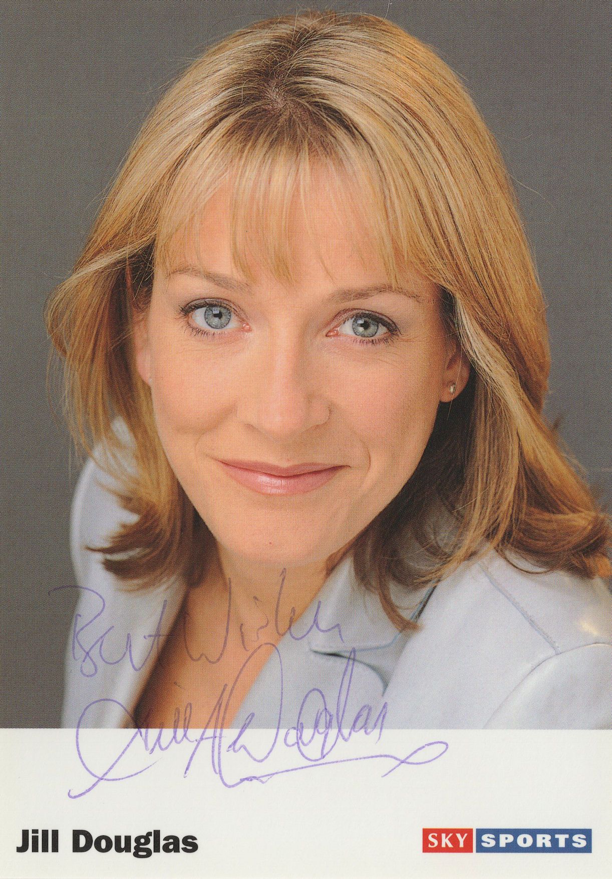 Jill Douglas Sky Sports Scottish Presenter Hand Signed Photo | Topics ...